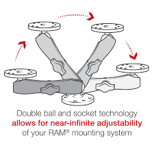 RAM - B-SIZE - BRAZO DE DOBLE ARTICULACIÓN - LARGO 150MM – Trail ...